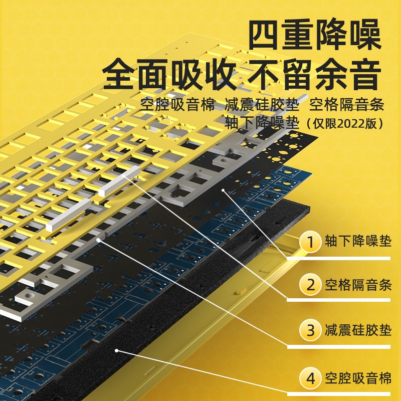 TOGAR T2 红色机械键盘-键盘-